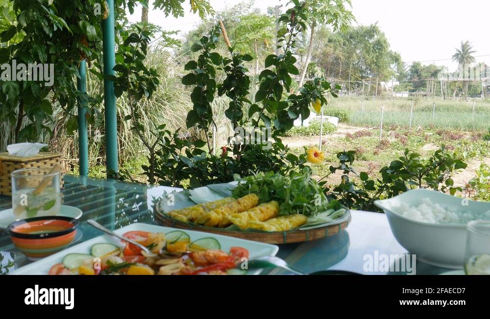 Vietnamese food in a traditional farm Stock Video Footage - Alamy
