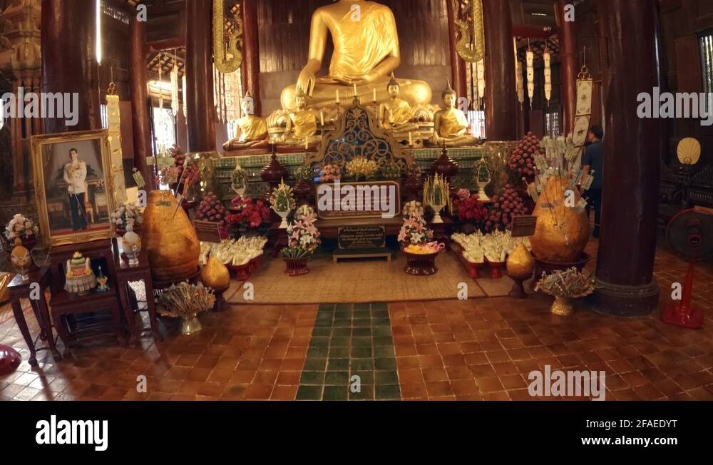 Statue inside buddhist temple Stock Videos & Footage - HD and 4K Video ...