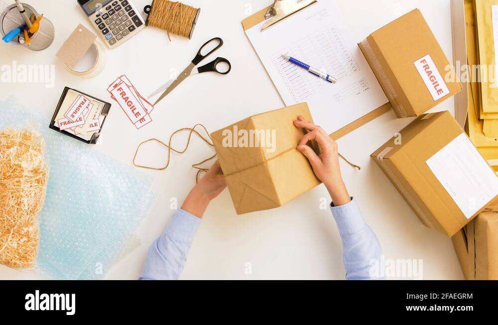 Packing parcel box woman Stock Videos & Footage - HD and 4K Video Clips ...