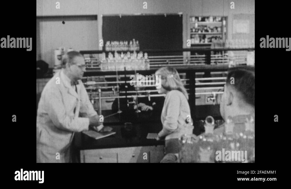 1950s: Lab. Professor talks to students. Students team up and begin to ...