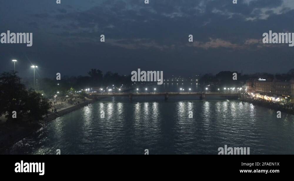 Haridwar aerial panoramic view Stock Videos & Footage - HD and 4K Video ...