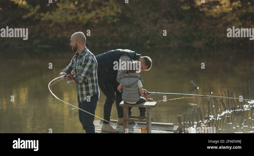 Fishing dad and son fish Stock Videos & Footage - HD and 4K Video Clips ...