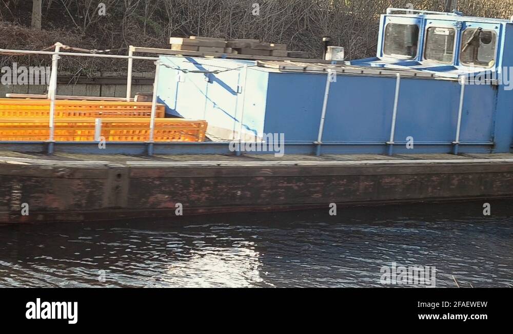 Blue canal barge Stock Videos & Footage - HD and 4K Video Clips - Alamy