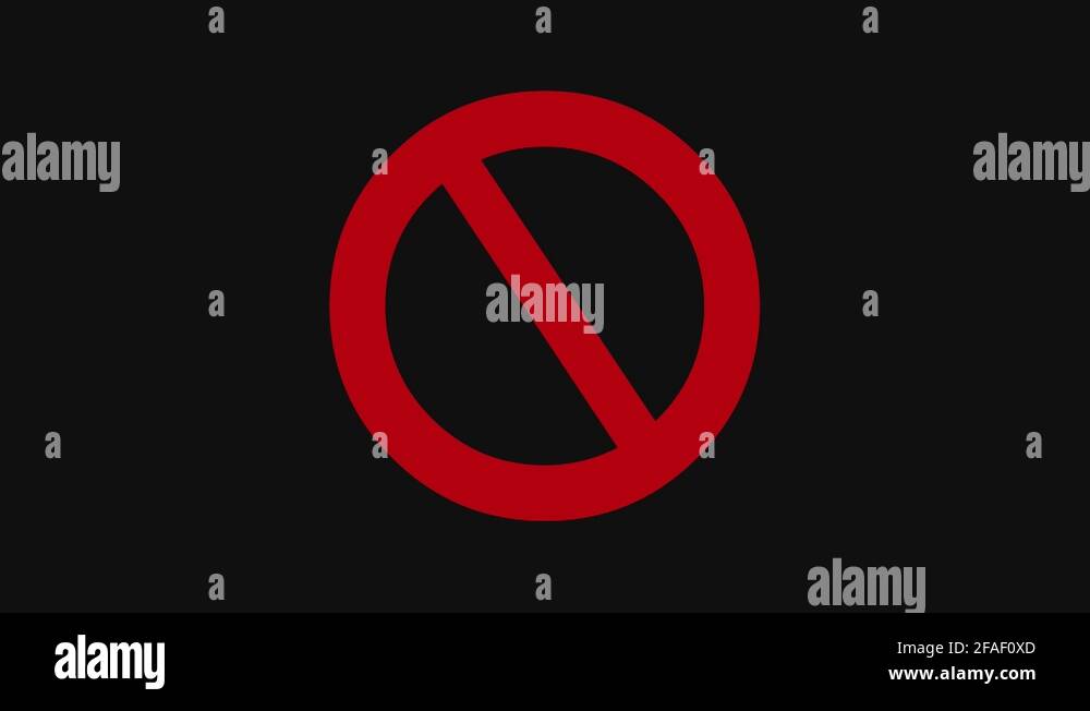 Prohibited symbol Stock Videos & Footage - HD and 4K Video Clips - Alamy