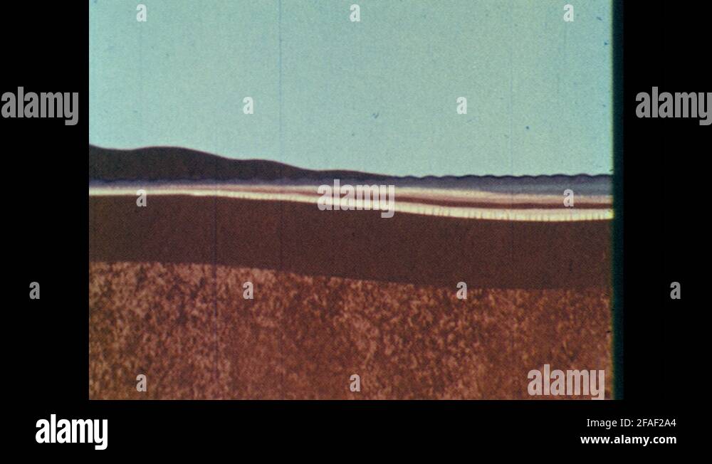 1960s: Diagram of earth layers, river, layers of sediments build up ...