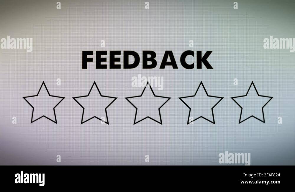 Feedback Stars - Rating - Reference - Your Feedback-Animation - 4K ...