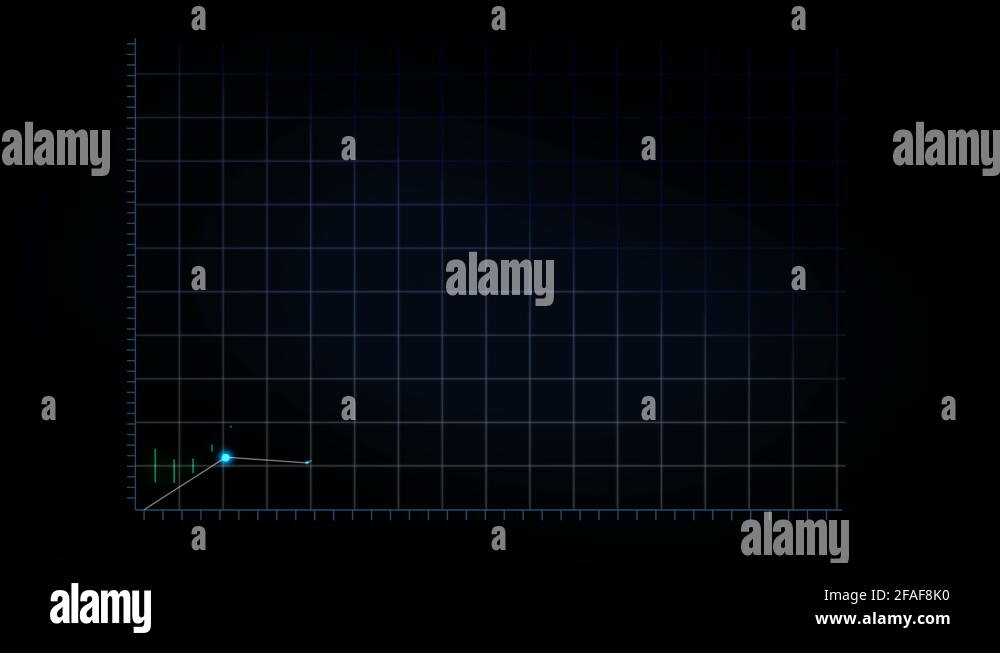Animated Stock Market charts and graphs. Increase blue line. 4k ...