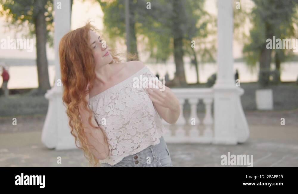 Woman twirling hair around Stock Videos & Footage - HD and 4K Video ...