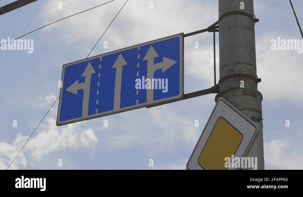 A pole of road signs Stock Videos & Footage - HD and 4K Video Clips - Alamy