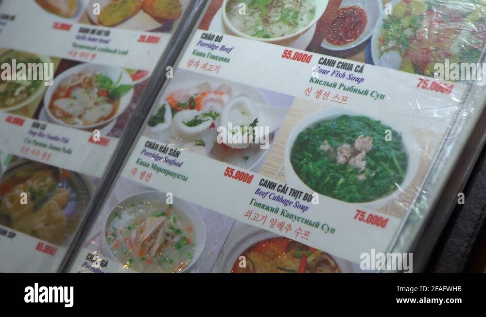 Vietnamese food cuisine menu Stock Videos & Footage - HD and 4K Video ...