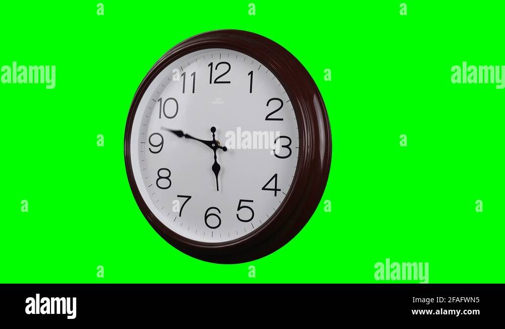 Analog clock green screen Stock Videos & Footage - HD and 4K Video ...