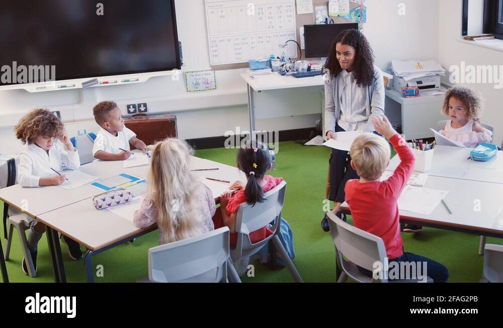 Teacher sitting desk full view Stock Videos & Footage - HD and 4K Video ...