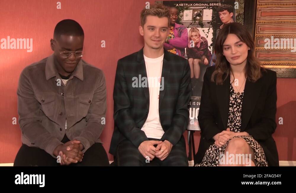 Asa Butterfield, Ncuti Gatwa and Emma Mackey at 'Sex Education ...