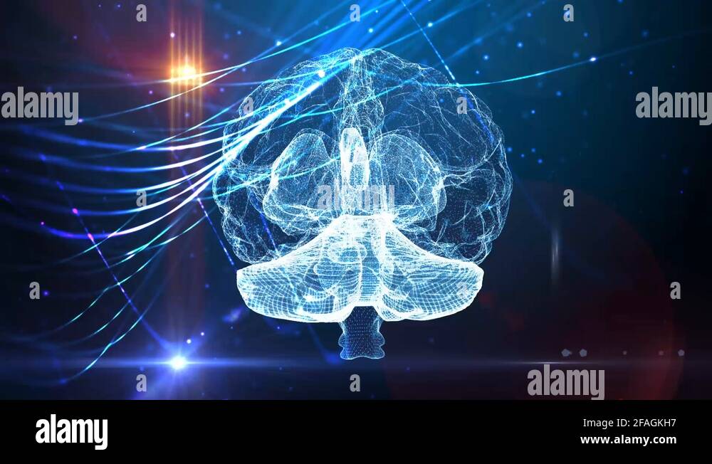 Human brain neural network medical background Stock Video Footage - Alamy