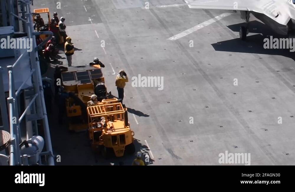 Navy deck handler signals Stock Videos & Footage - HD and 4K Video ...