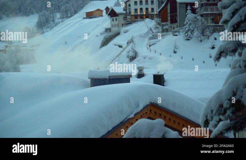 Snow covered rooftop chimney Stock Videos & Footage - HD and 4K Video ...