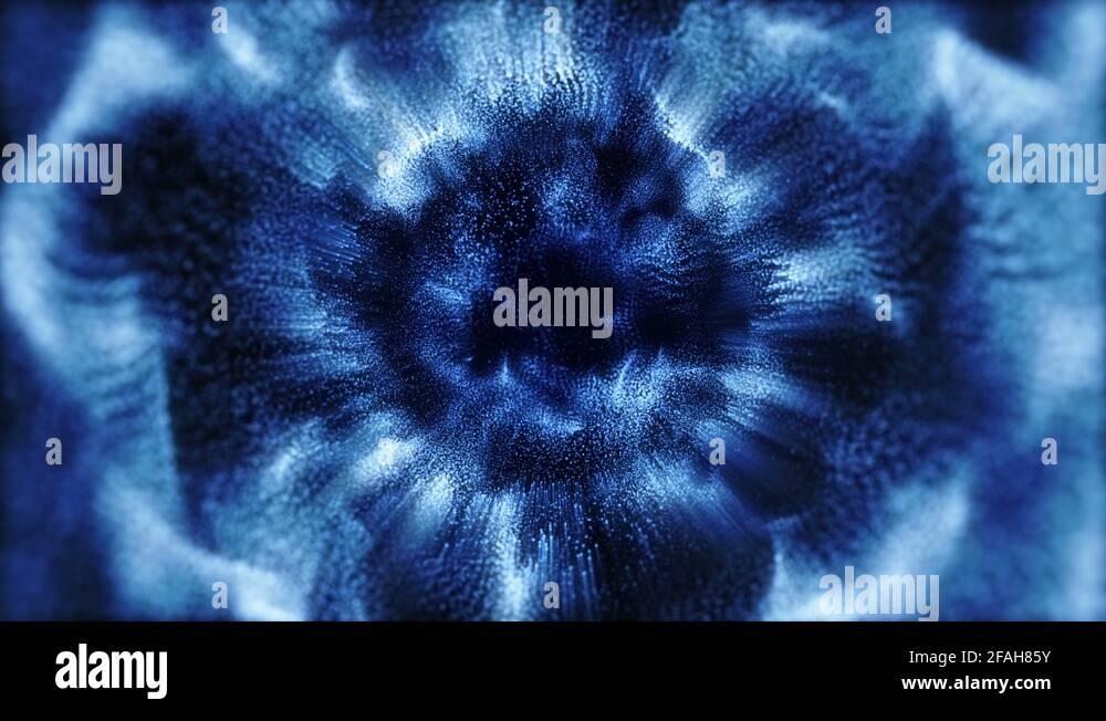 4K Abstract motion background animation shining particles dust wave ...