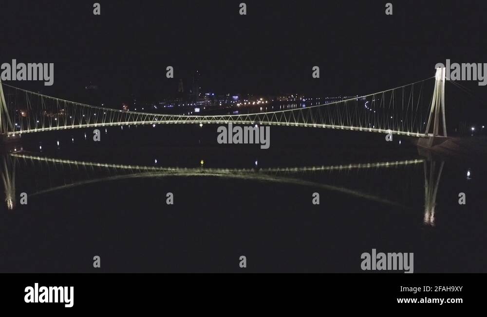 Connection architecture built structure suspension bridge Stock Videos ...