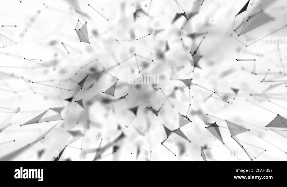 Quantum interaction.Animated computer background Stock Video Footage ...