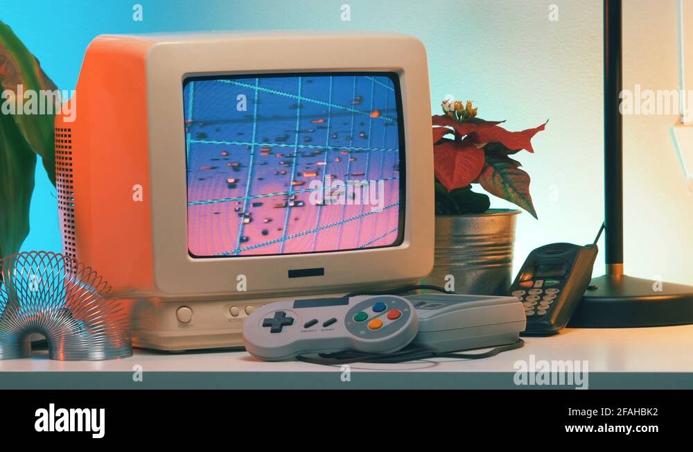 WE LOVE THE 80S on Vintage Television Retro Computer Screen from 80s ...