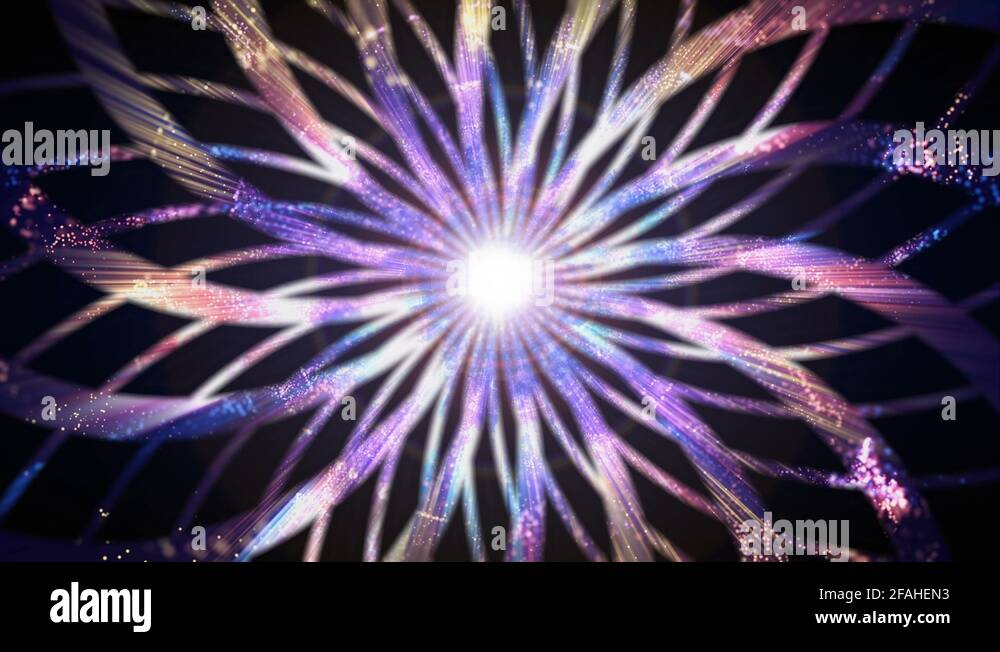 4K Abstract background shining particles form mesmerizing rotating patterns loop Stock Video ...