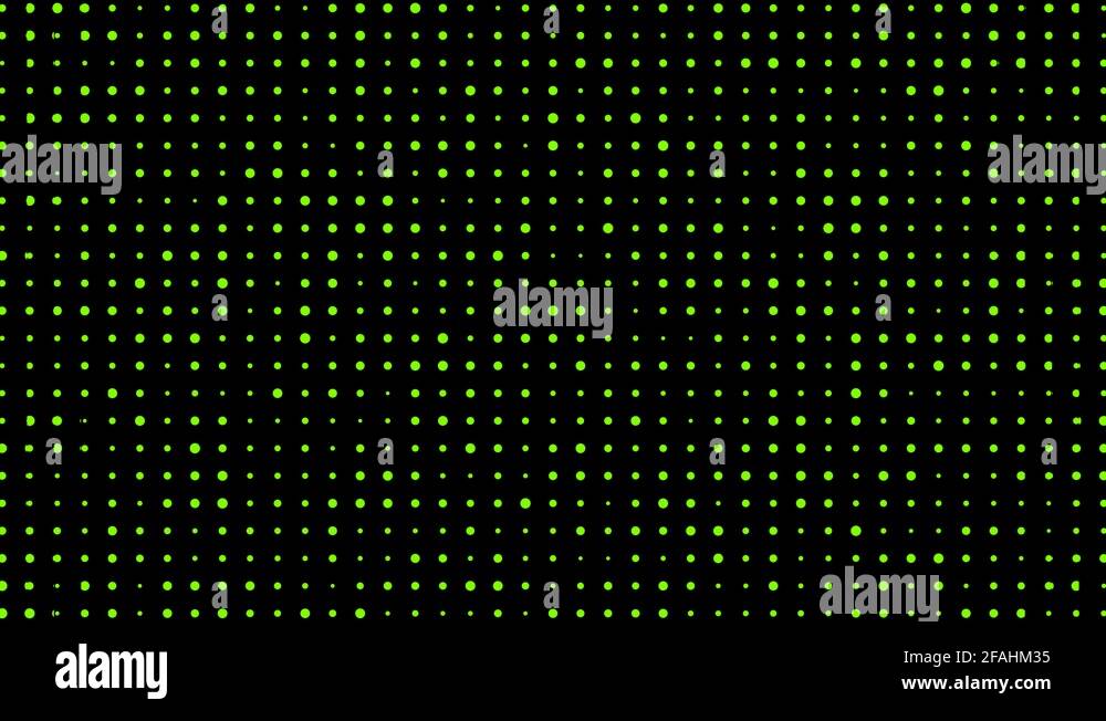 Animated background, green dot waving pulsating scrim design 4k Stock ...