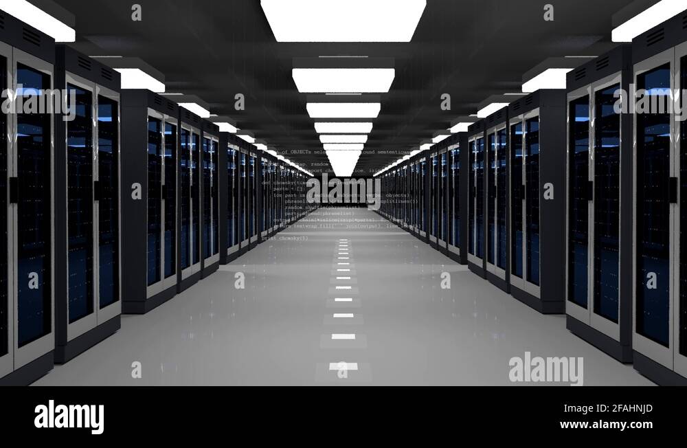 The Concept of: Digitalization of Information Flow Moving Through Rack ...