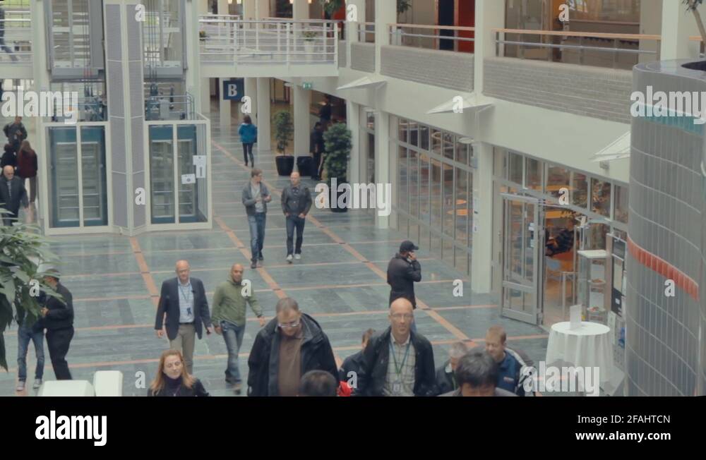 Modern office building interior crowd Stock Videos & Footage - HD and ...