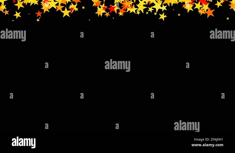 A cute nice transition animation of stars falling from the top of the ...