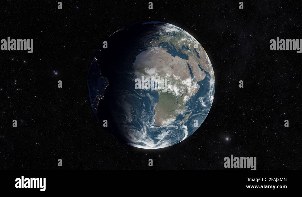 Planet Earth spinning in space Stock Video Footage - Alamy