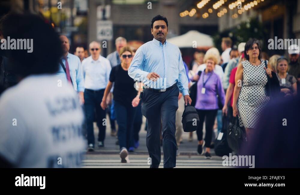 Walking across busy street Stock Videos & Footage - HD and 4K Video ...