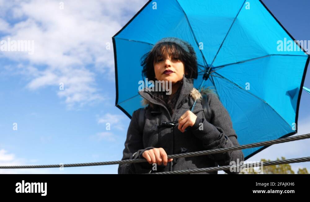 Woman umbrella rain storm Stock Videos & Footage - HD and 4K Video ...