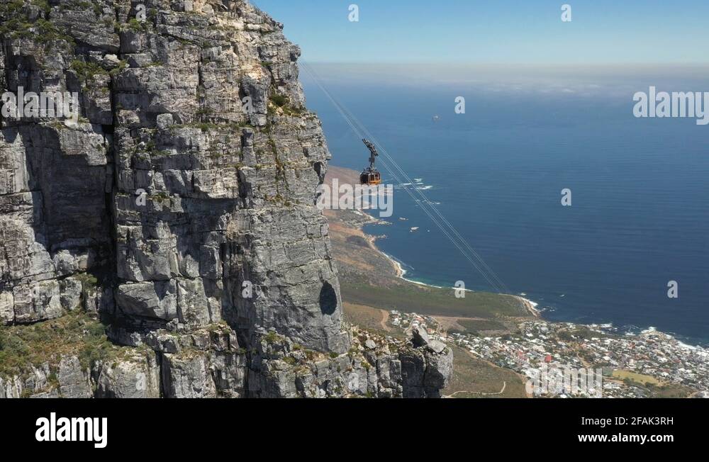 Table Mountain Aerial Cableway, Cape Town, South Africa Stock Video ...