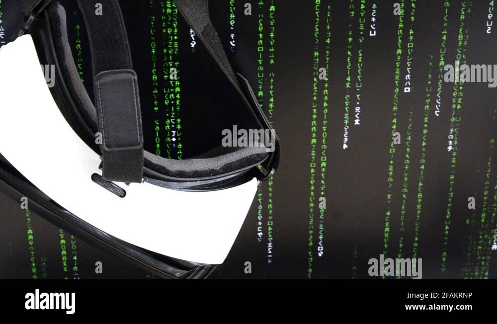 The VR 360 viewer for use is raised from the screen where it was placed ...