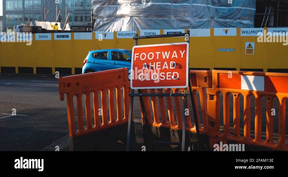 Road block sign Stock Videos & Footage - HD and 4K Video Clips - Alamy