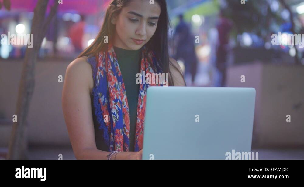 Indian girl portrait laptop Stock Videos & Footage - HD and 4K Video ...