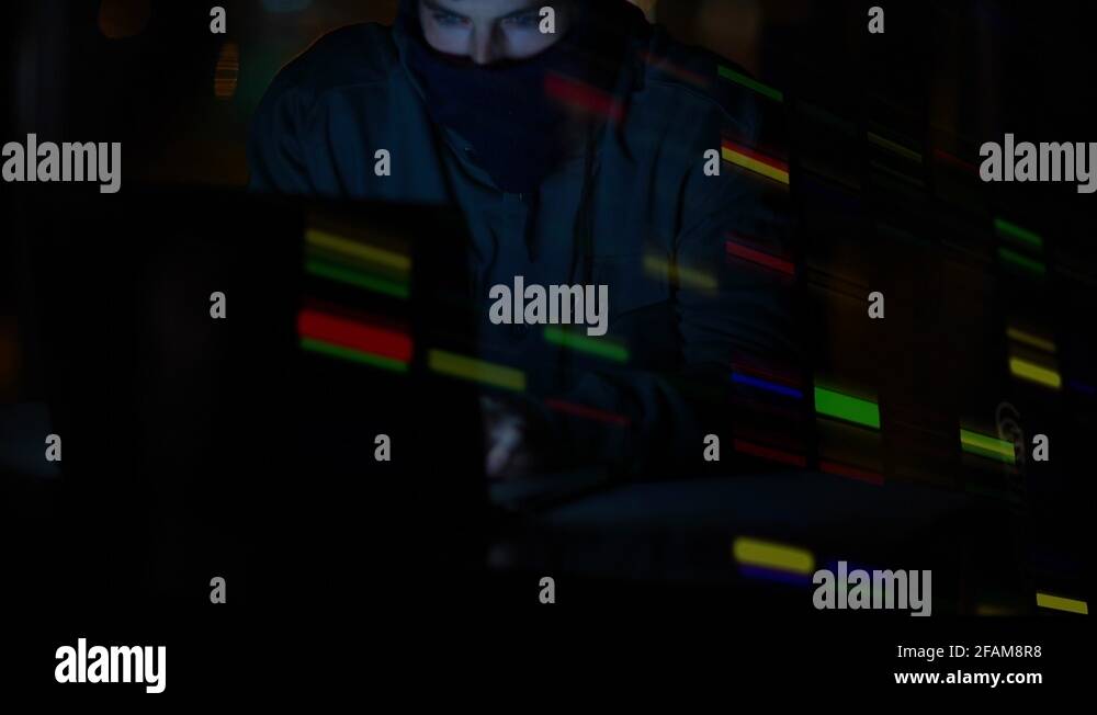 Hacker Computer Wearing Balaclava Stock Videos And Footage Hd And 4k Video Clips Alamy 