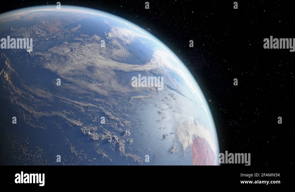 Planet Earth from space 3D animation (Elements of this image furnished ...