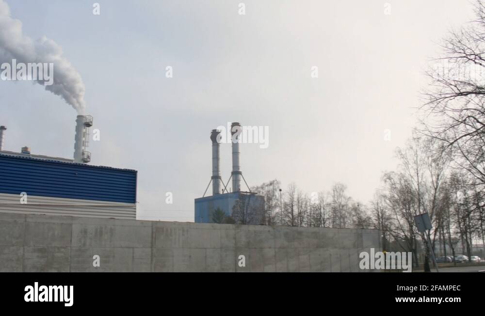 Chimney smoke stack industry architecture Stock Videos & Footage - HD ...
