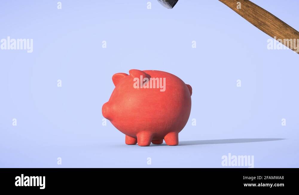 Cracked piggy bank Stock Videos & Footage - HD and 4K Video Clips - Alamy