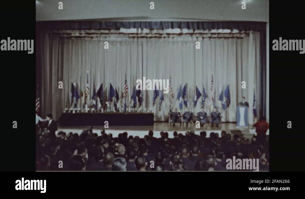 Lt. Gen. Joseph Nazzaro gives speech on award ceremony - 1967 Stock ...