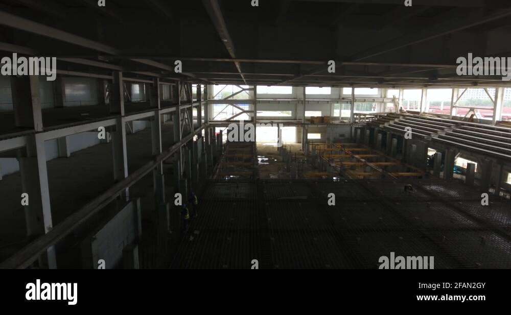 Inside construction site commercial building Stock Videos & Footage ...