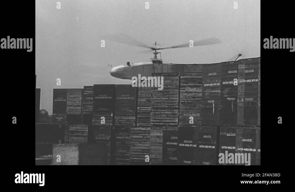 Flight testing of Vought-Sikorsky VS-300 amphibious helicopter - 1940 ...