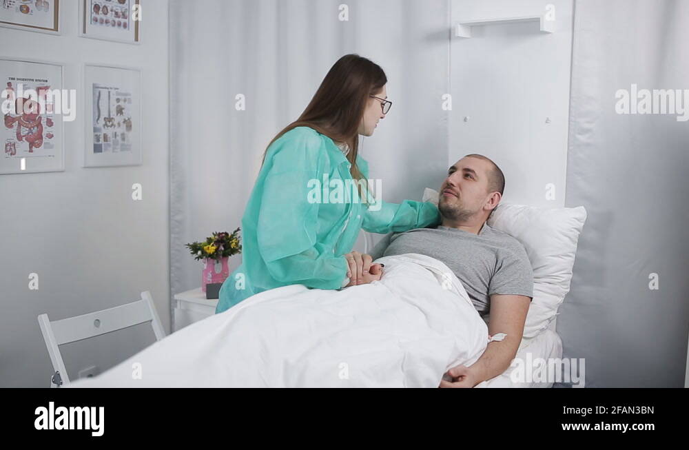 Visitor at hospital bed Stock Videos & Footage - HD and 4K Video Clips ...