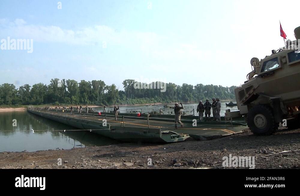 Army soldier transportation bridge connection military Stock Videos ...