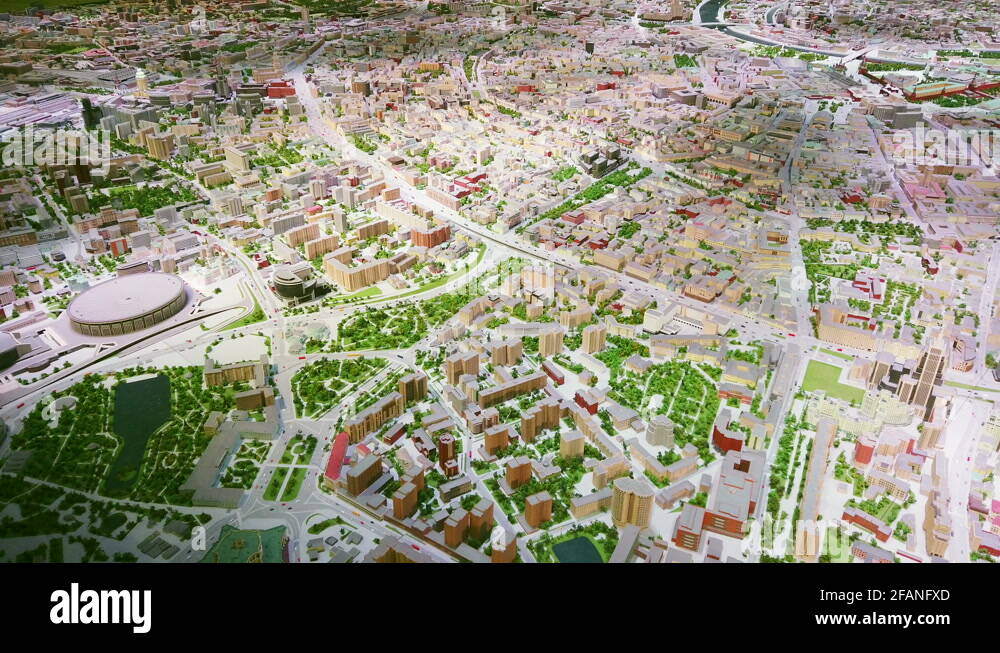 Architectural model of Moscow exhibit for Muscovites and guests of the ...