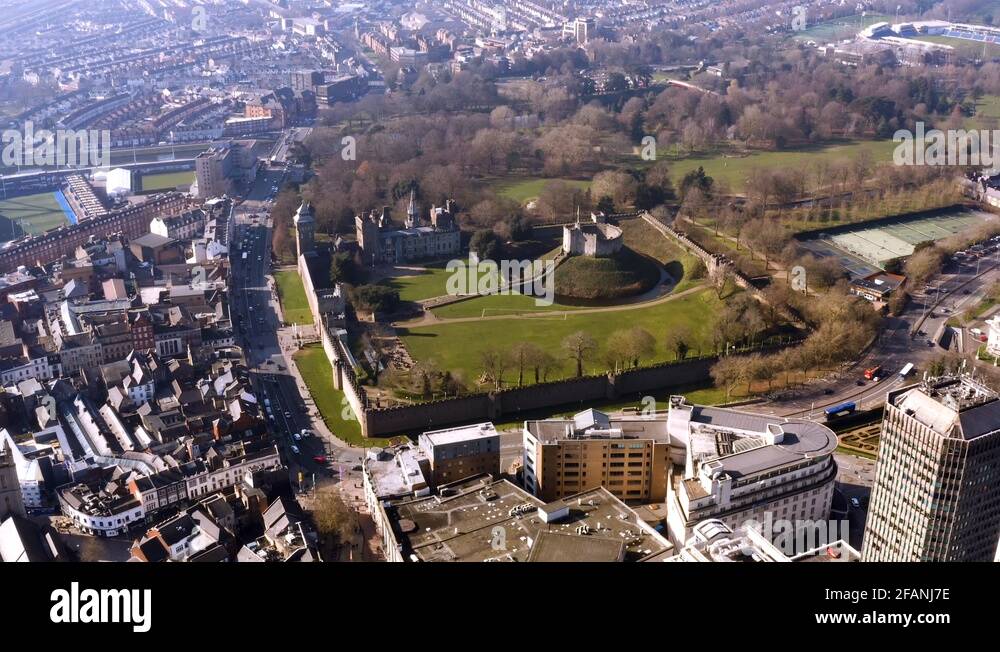 Cardiff castle aerial Stock Videos & Footage - HD and 4K Video Clips ...