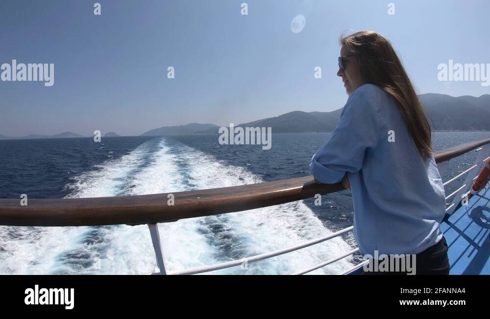 Happy young woman on ship Stock Videos & Footage - HD and 4K Video ...