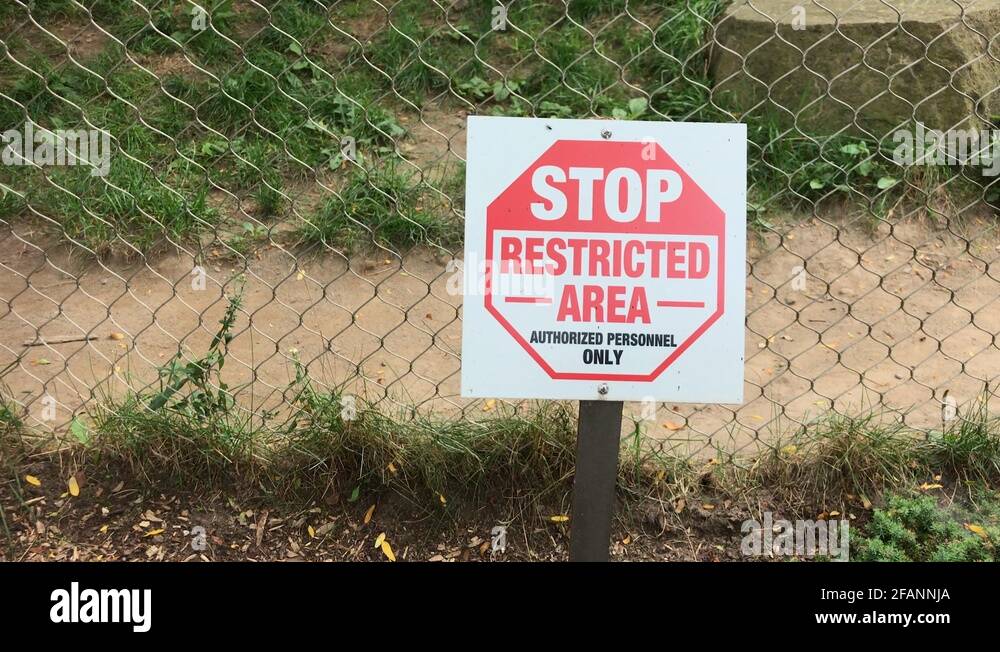 Danger restricted area signage Stock Videos & Footage - HD and 4K Video ...