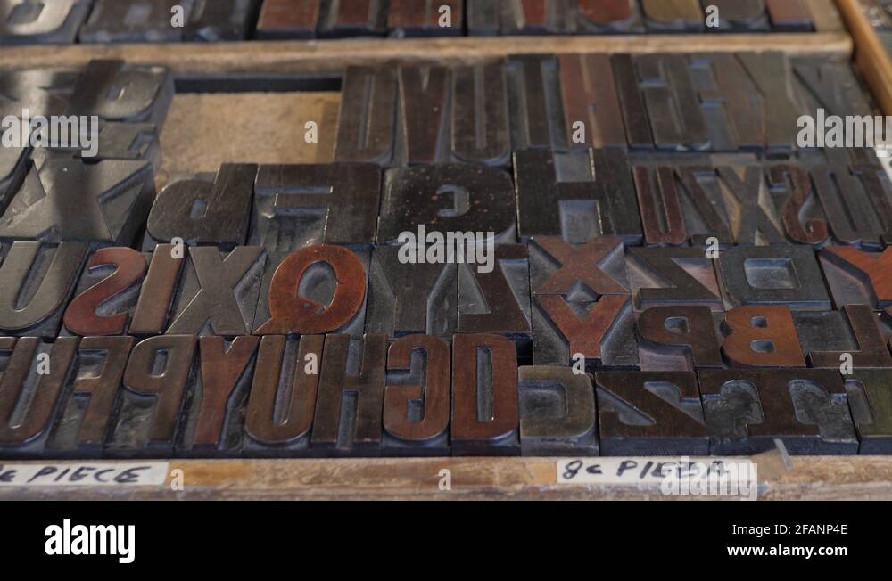 Letterpress types Stock Videos & Footage - HD and 4K Video Clips - Alamy